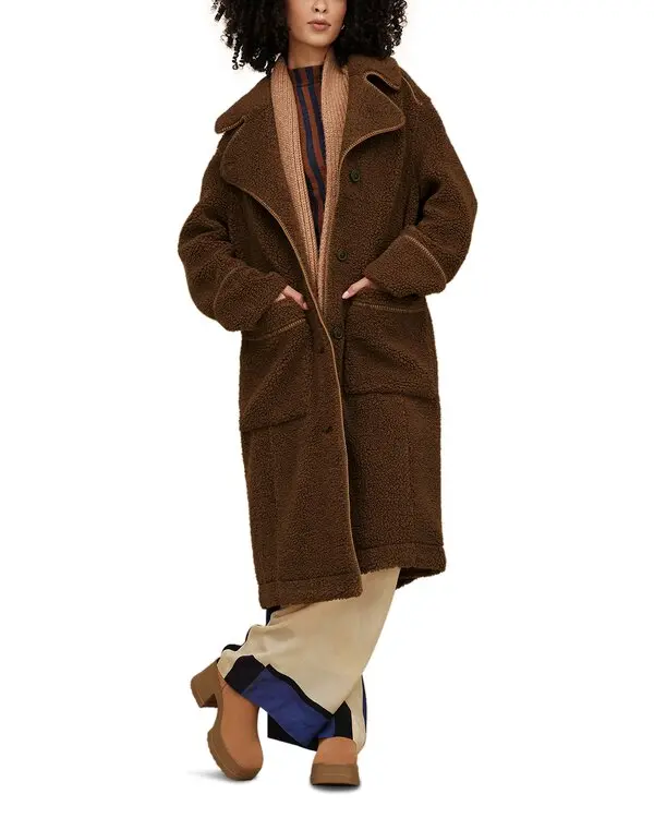 UGG Sema Fluff Coat - Deep Nutmeg