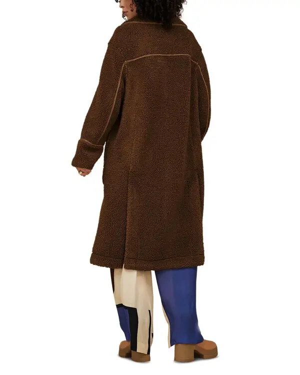 UGG Sema Fluff Coat - Deep Nutmeg