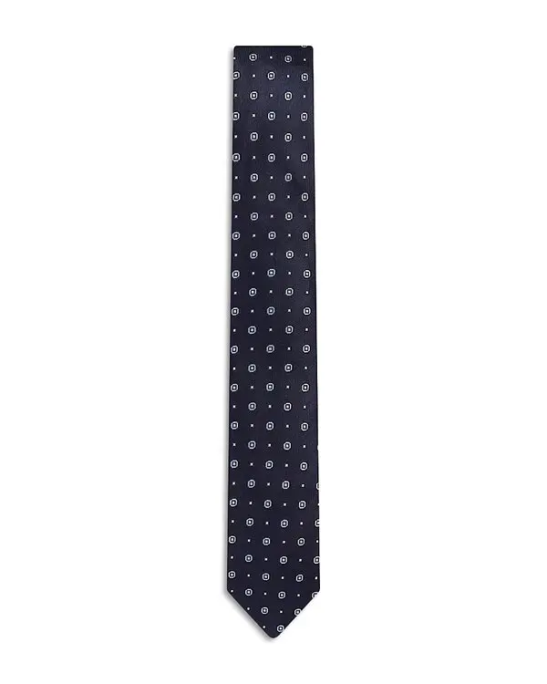 Ted Baker London Ditsy Geo Silk Classic Tie - Navy