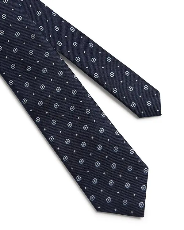 Ted Baker London Ditsy Geo Silk Classic Tie - Navy