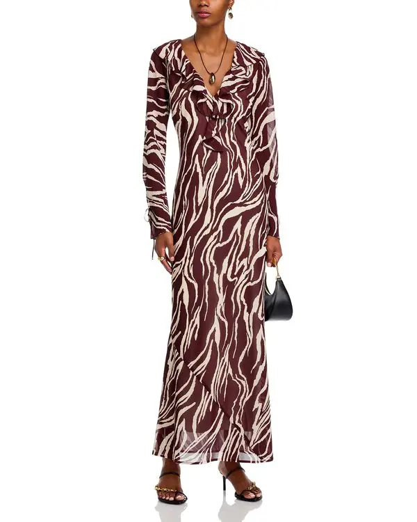WAYF Dakota Print Maxi Dress