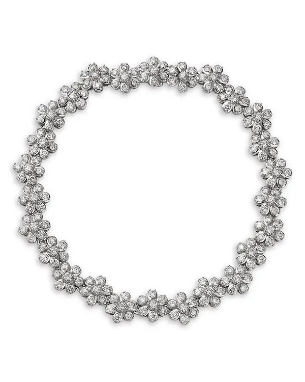 Bloomingdale'S Diamond Flower Cluster Link Bracelet, 4.0 Tcw - White
