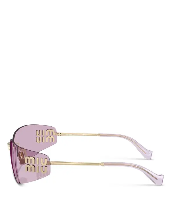Miu Miu Rectangle Sunglasses - Pink