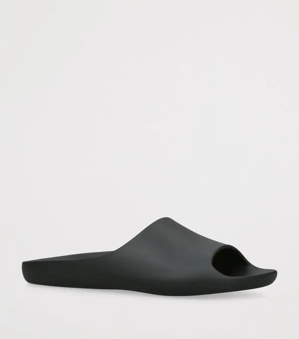 THE ROW Ama Rubber Slides - Black