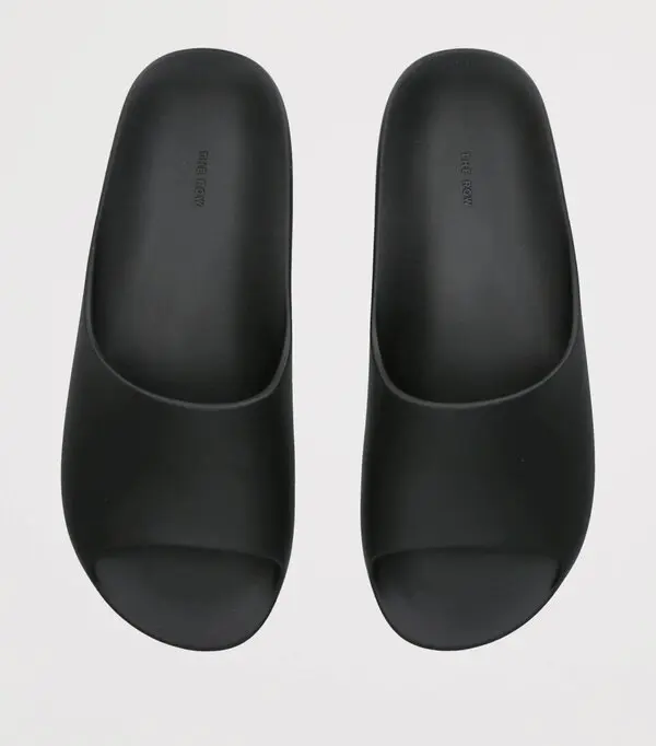 THE ROW Ama Rubber Slides - Black