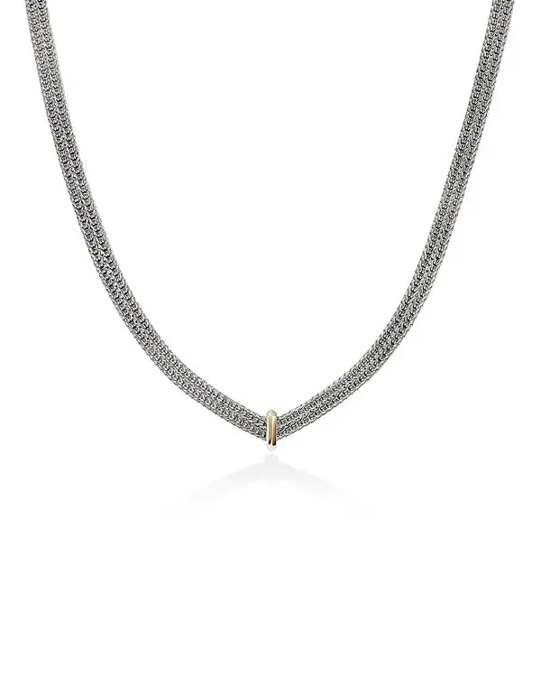 John Hardy Sterling And 14k Yellow Gold Icon Link Necklace - Silver