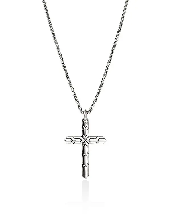 John Hardy Sterling Icon 50 Cross Pendant Necklace - Silver