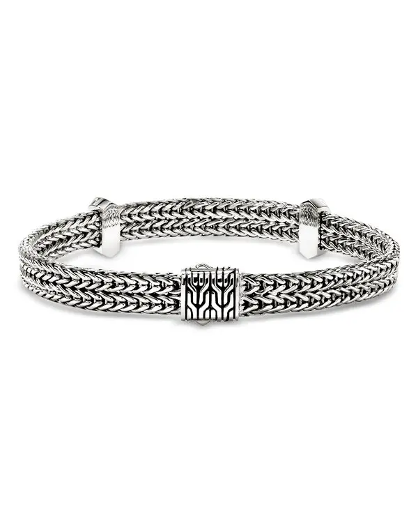 John Hardy Sterling Icon Link Bracelet With Diamonds - Silver