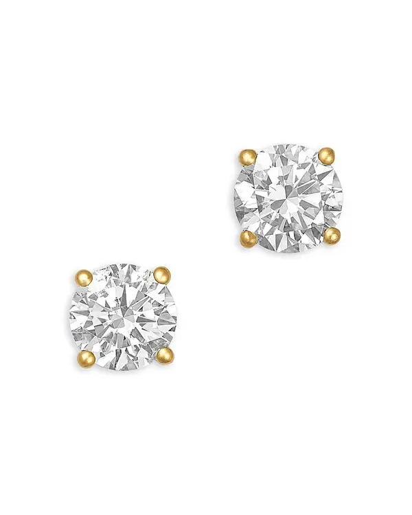 Bloomingdale'S 0.75 Tcw Certified Diamond Stud Earrings - Yellow Gold