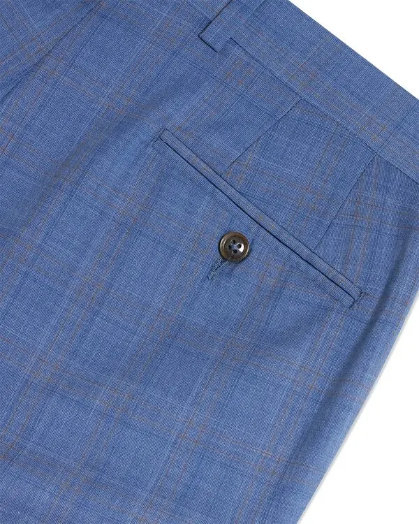 Ted Baker London Classic Wool Check Modern Fit Suit Pants