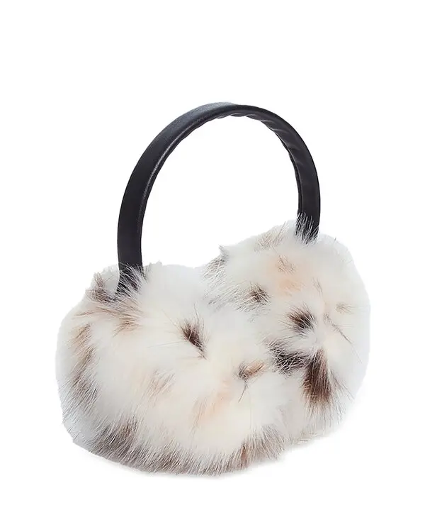 Apparis Esme Faux Fur Earmuffs - Blanc Multi