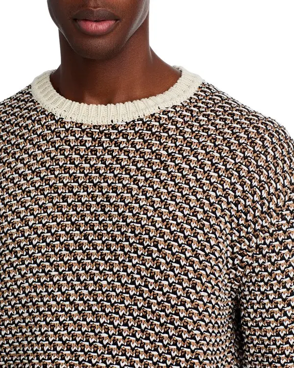 BOSS Textured Crewneck Sweater