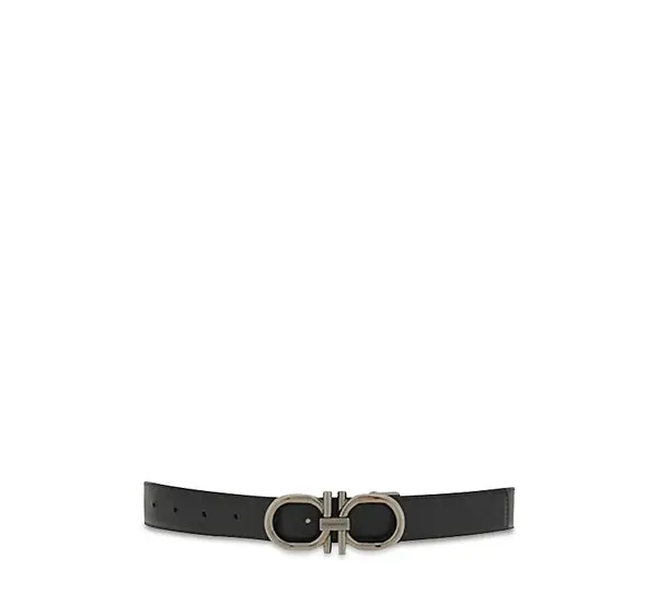 FERRAGAMO Reversible Leather Belt - Testa Di Moro/nero