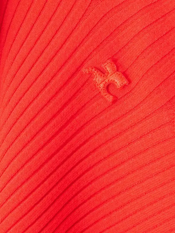 COURREGES Ribbed-knit Top
