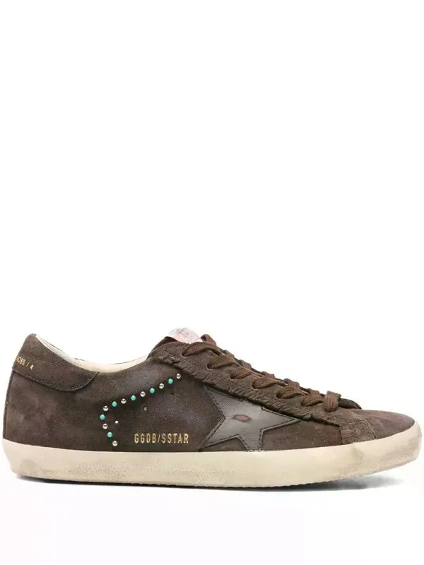 GOLDEN GOOSE Suede Studded Star Sneakers