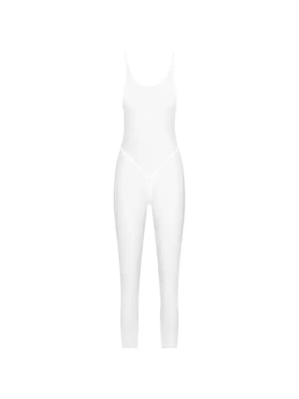 MAISON CLOSE Pure Tentation Mesh Catsuit - White