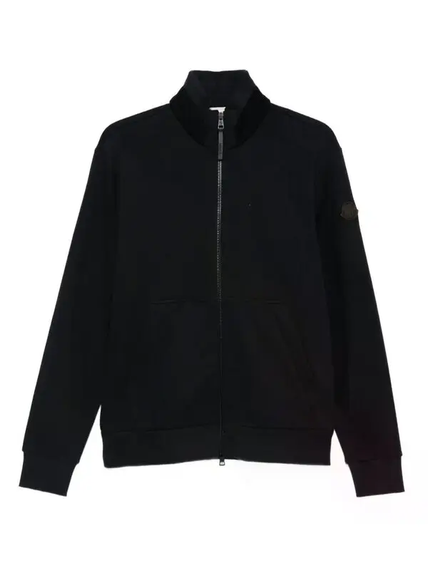 Moncler Zip-up Sweatshirt With Logo Patch