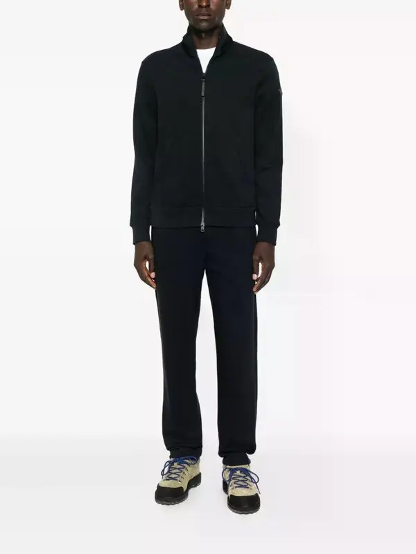 Moncler Zip-up Sweatshirt With Logo Patch