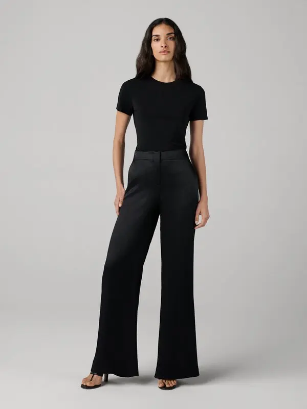 Diane Von Furstenberg Alexander Wide Leg Pant - Black