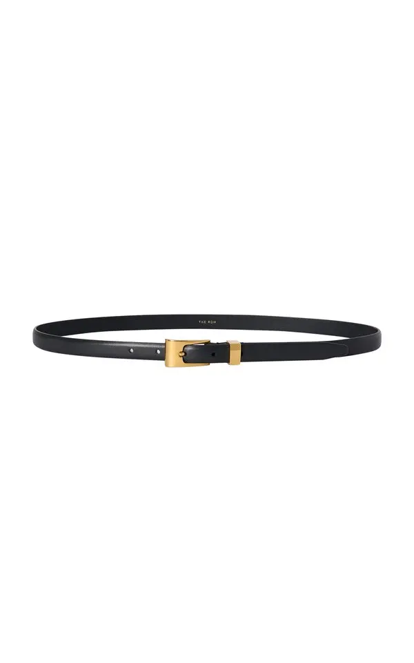 THE ROW Downtown Leather Belt - Black