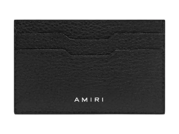 Amiri Iconic Embossed Leather Card Holder - Black