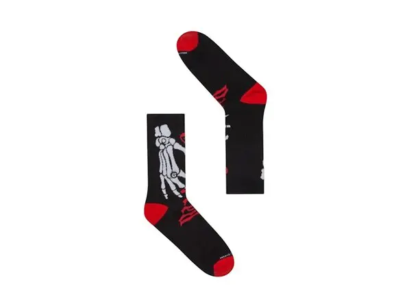 GODSPEED Ten Toes Down Crew Socks - Black/red