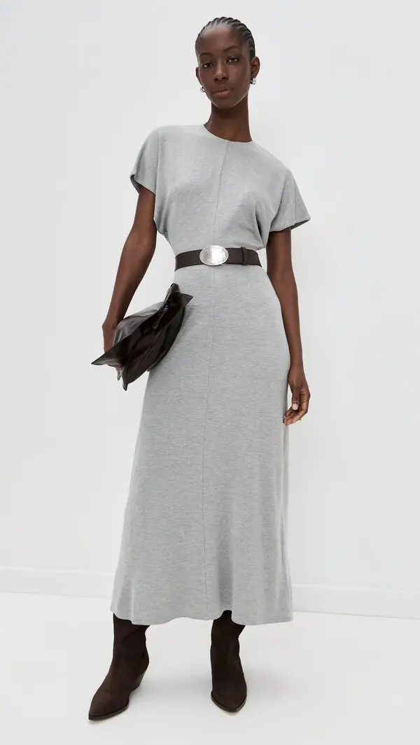 Polo Ralph Lauren Wool Jersey A-Line Maxi Dress In Grey - 70% Off |  Editorialist
