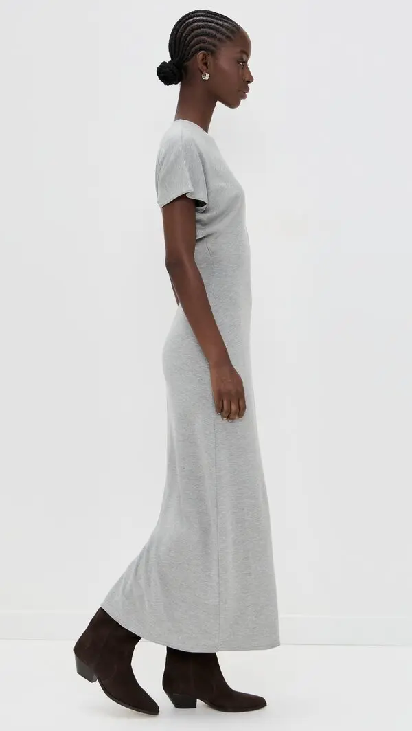 Wool Jersey A-line Maxi Dress