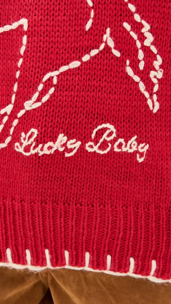 BAILEY ROSE Embroidered Pullover Sweater