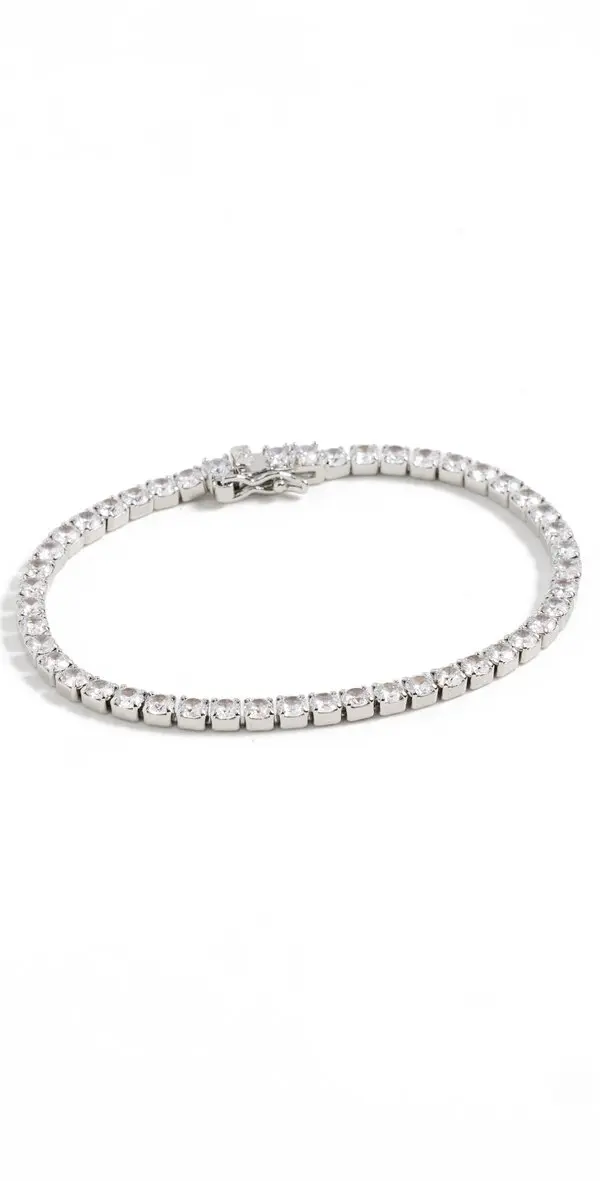Shashi Medium Tennis Bracelet - Silver