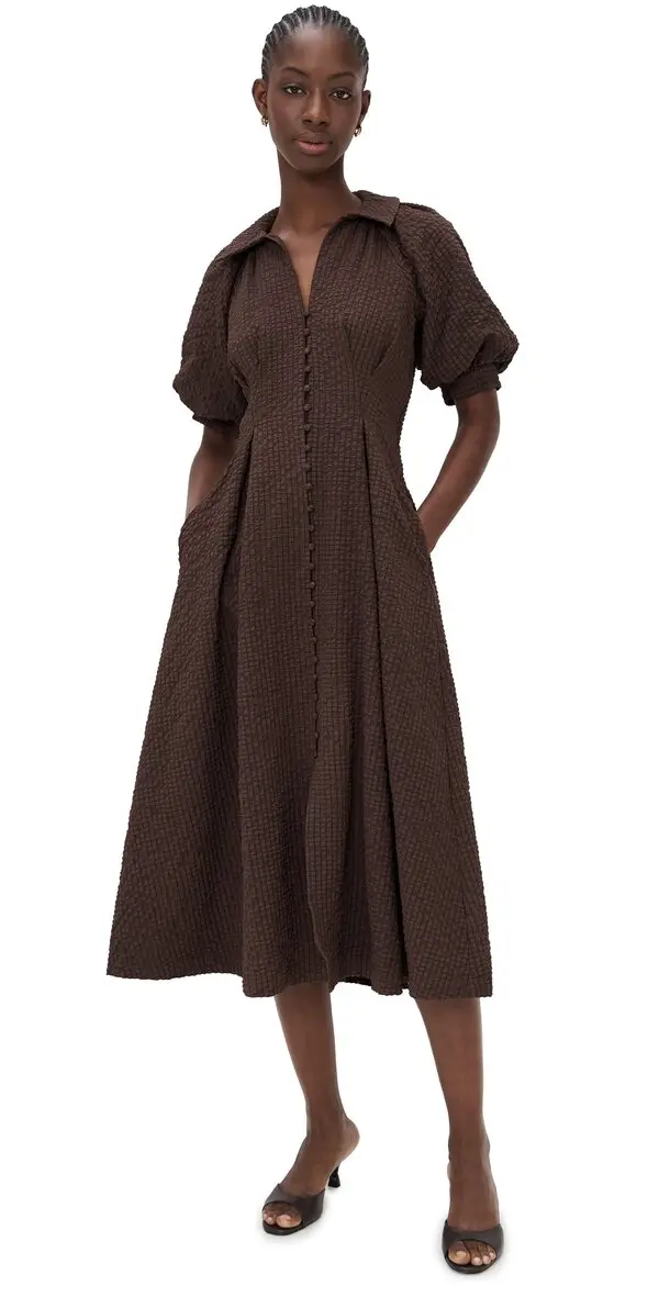 English Factory Shirt Midi Dress