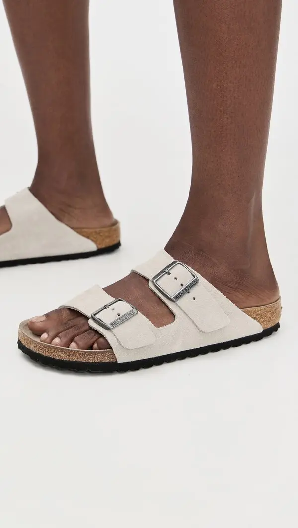 BIRKENSTOCK Arizona Soft Footbed Sandals - Oyster