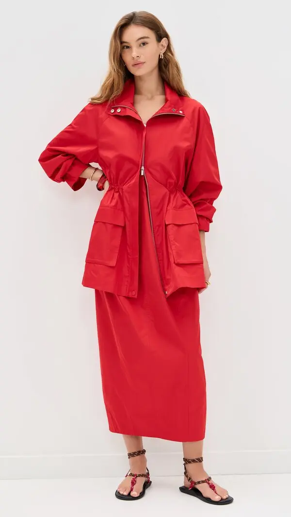 ST. AGNI Paper Taffeta Parka