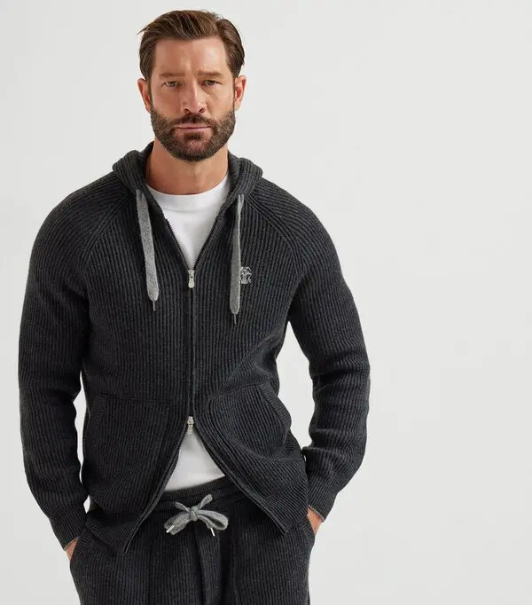 Brunello Cucinelli Cashmere Zip-up Hoodie
