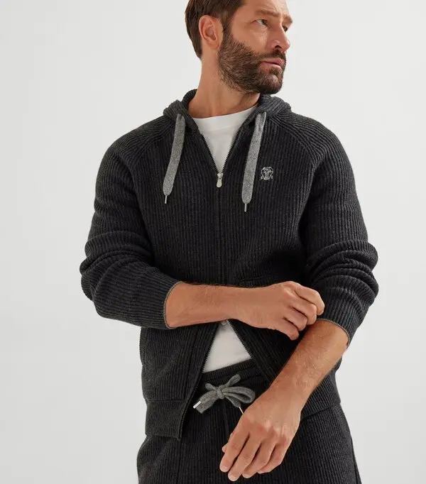 Brunello Cucinelli Cashmere Zip-up Hoodie