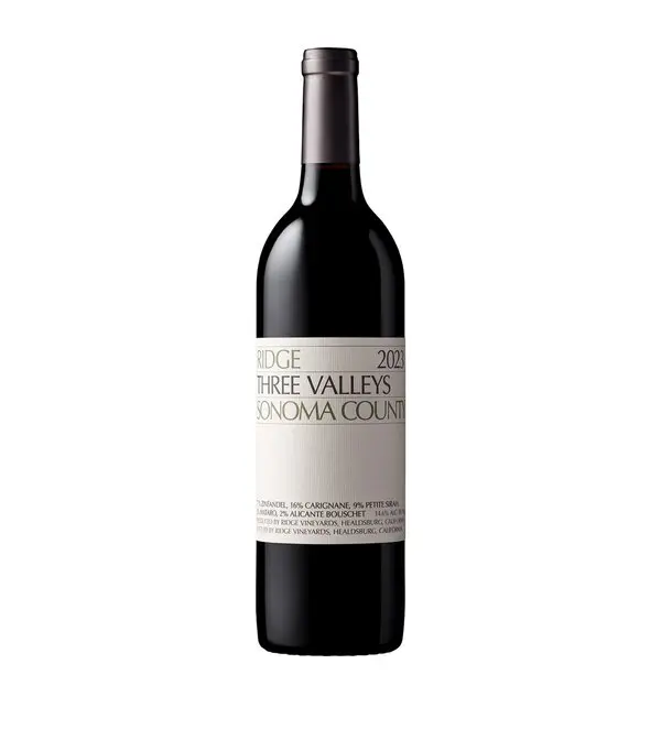 RIDGE Three Valleys Zinfandel 2023 Sonoma, California - Red