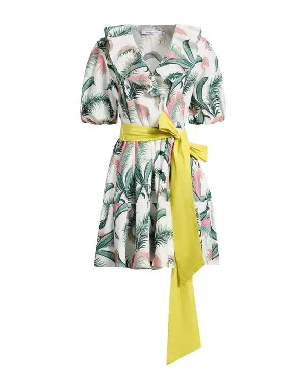 Maison Kitsuné Mini Floral Print Wrap Dress