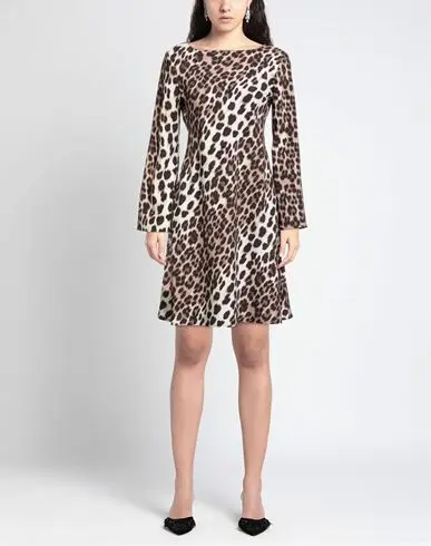 COMPAGNIA ITALIANA Leopard Print Mini Dress