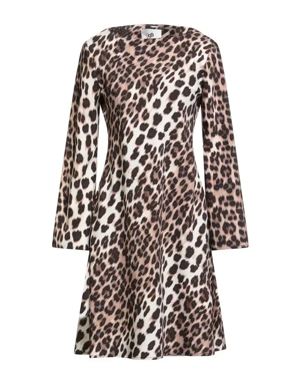 COMPAGNIA ITALIANA Leopard Print Mini Dress