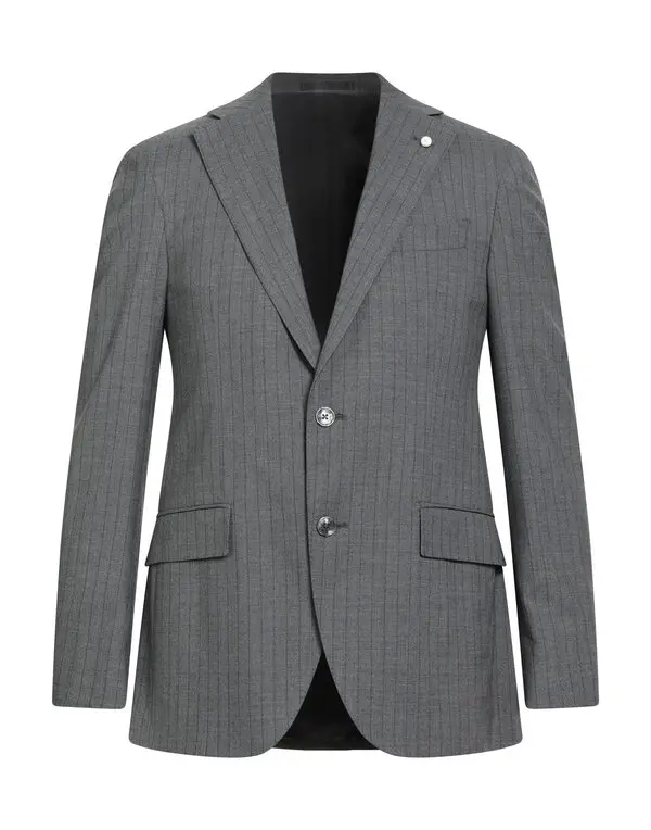 LUIGI BIANCHI MANTOVA Blazer Size Wool, Elastane