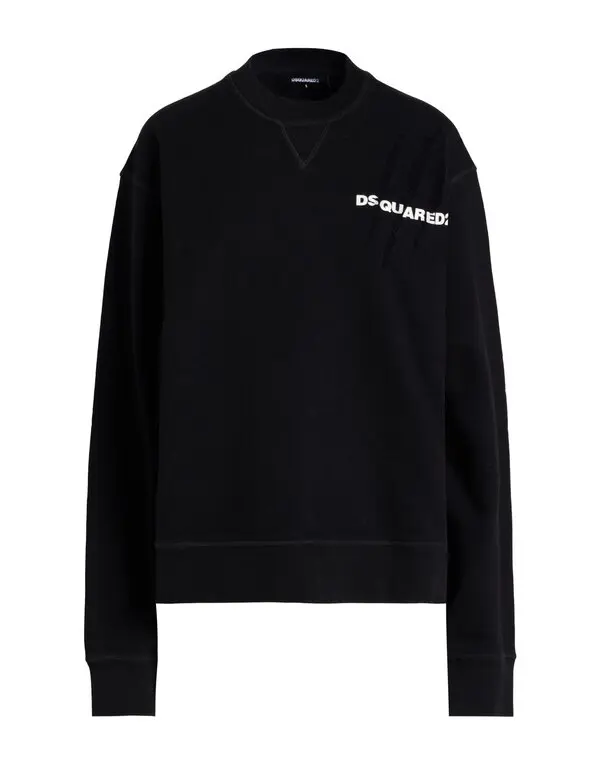 Dsquared2 Cotton-blend Sweatshirt With Logo - Black