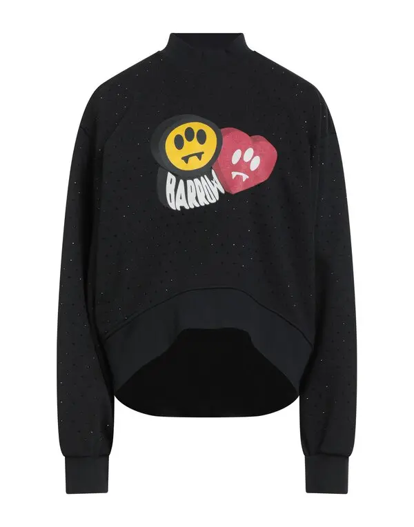 BARROW Cotton Sweatshirt With Appliqués