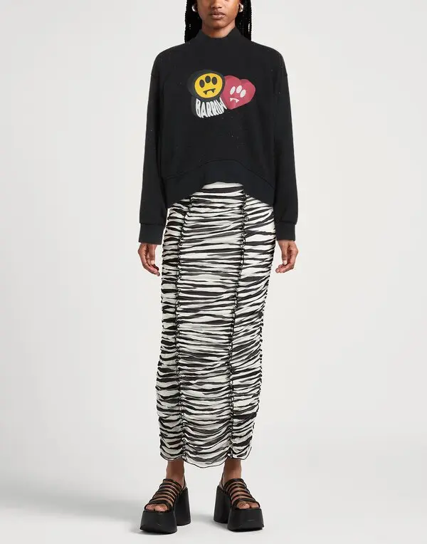 BARROW Cotton Sweatshirt With Appliqués