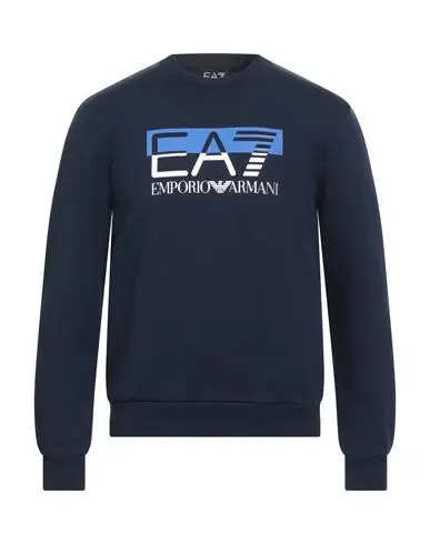 EA7 Cotton-blend Fleece Sweatshirt - Navy