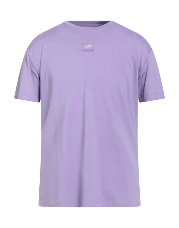 EA7 T-shirt Lilac Size Cotton