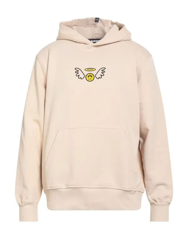 BARROW Cotton French Terry Flocked Sweatshirt