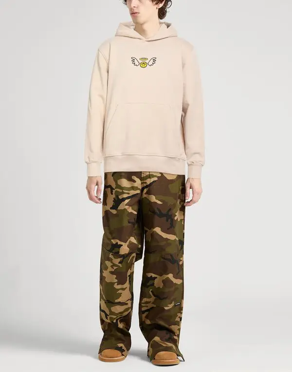 BARROW Cotton French Terry Flocked Sweatshirt