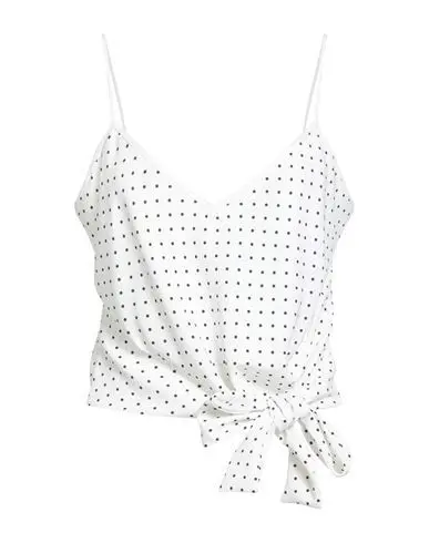 GAËLLE PARIS Polka-dot Raffia Camisole - White