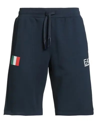 EA7 Athletic Solid Color Shorts - Blue
