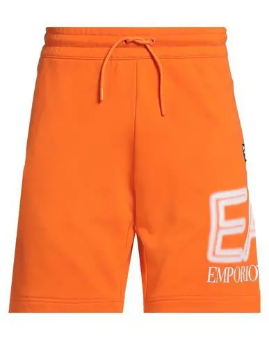 EA7 Athletic French Terry Shorts - Orange